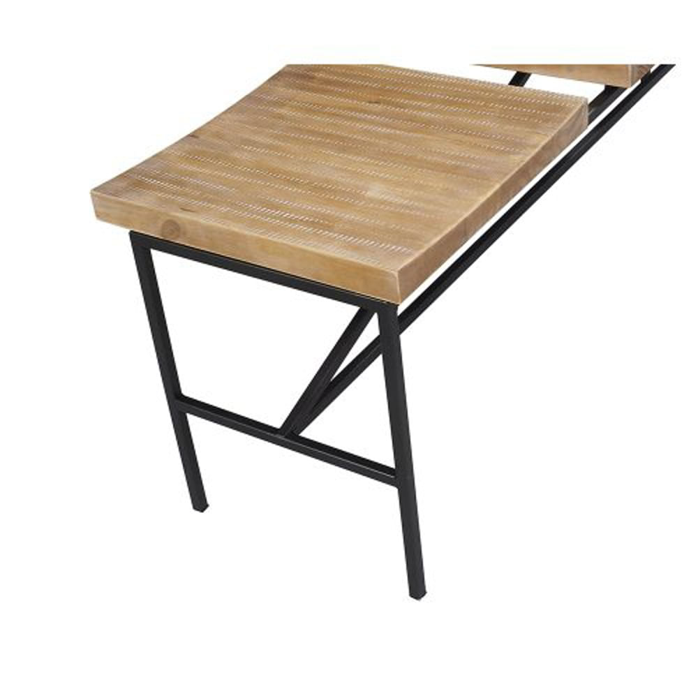 Banco Tree 140 cm cor Grafite Driftwood - todosmoveis