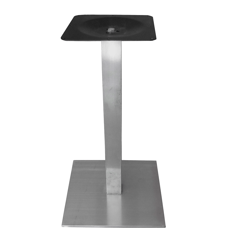 Mesa Quadrada Alpha Inox Cor Prata 73,50 cm (Altura) com Tampo em MDP ...